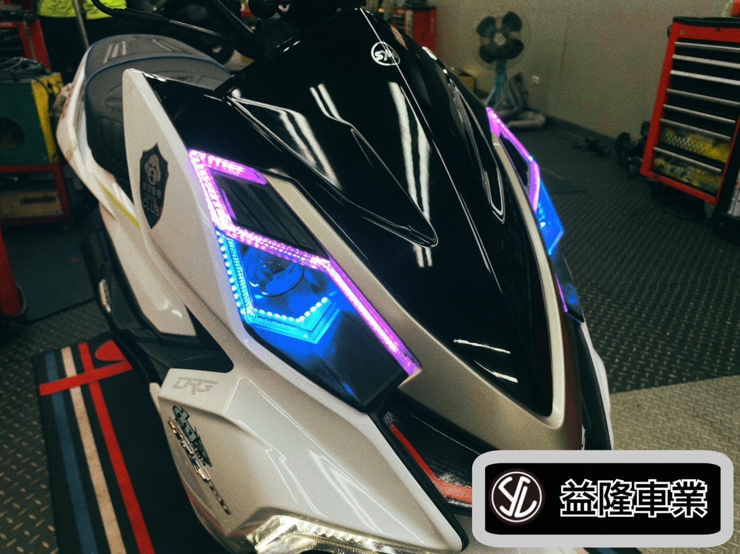 DRG 158 安裝 金鑫 APL大燈總|-益隆車業網路購物平台-商品介紹