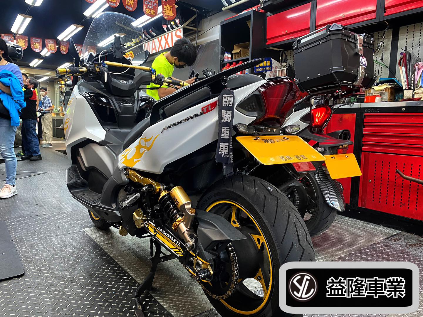 MAXSYM TL 500 安裝大牌上移|-益隆車業網路購物平台-商品介紹